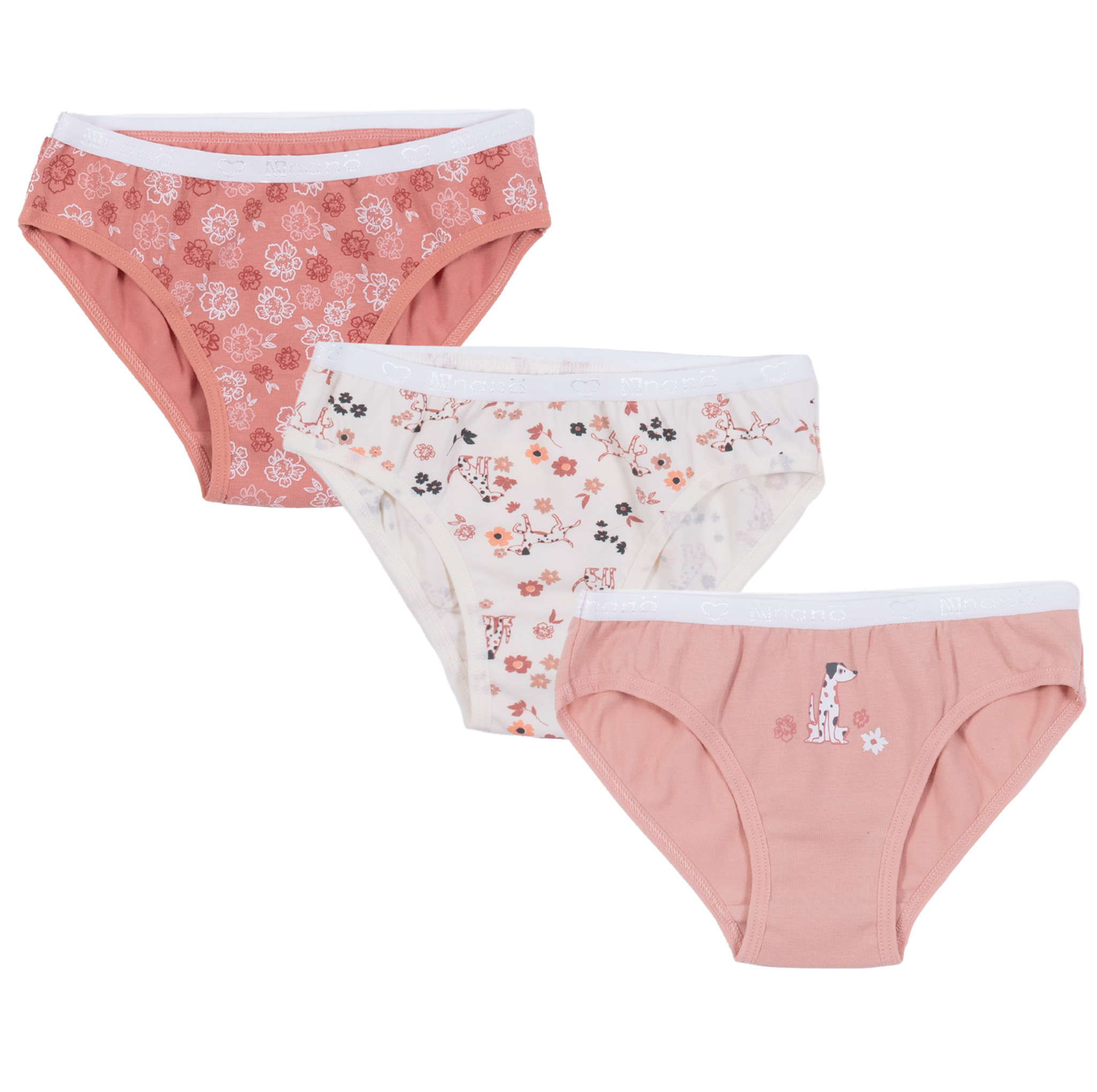 NANO AUTOMNE 25 SOUS-VÊTEMENTS PAQUET DE 3 CULOTTES ROSE PÂLE ...