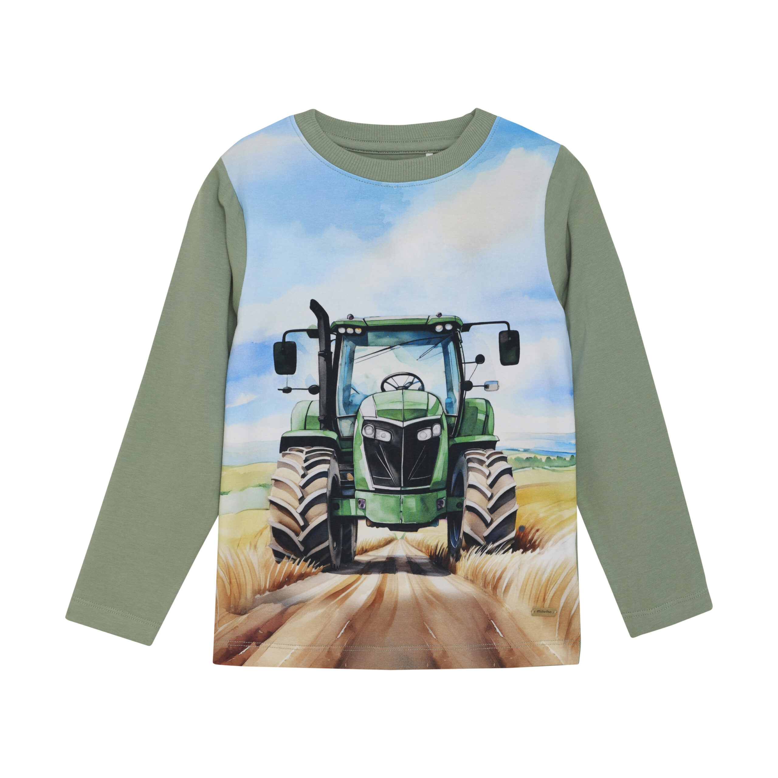 MINYMO AUTOMNE 25 GARÇON CHANDAIL VERT TRACTEUR (VERT) – Boutique Madijade